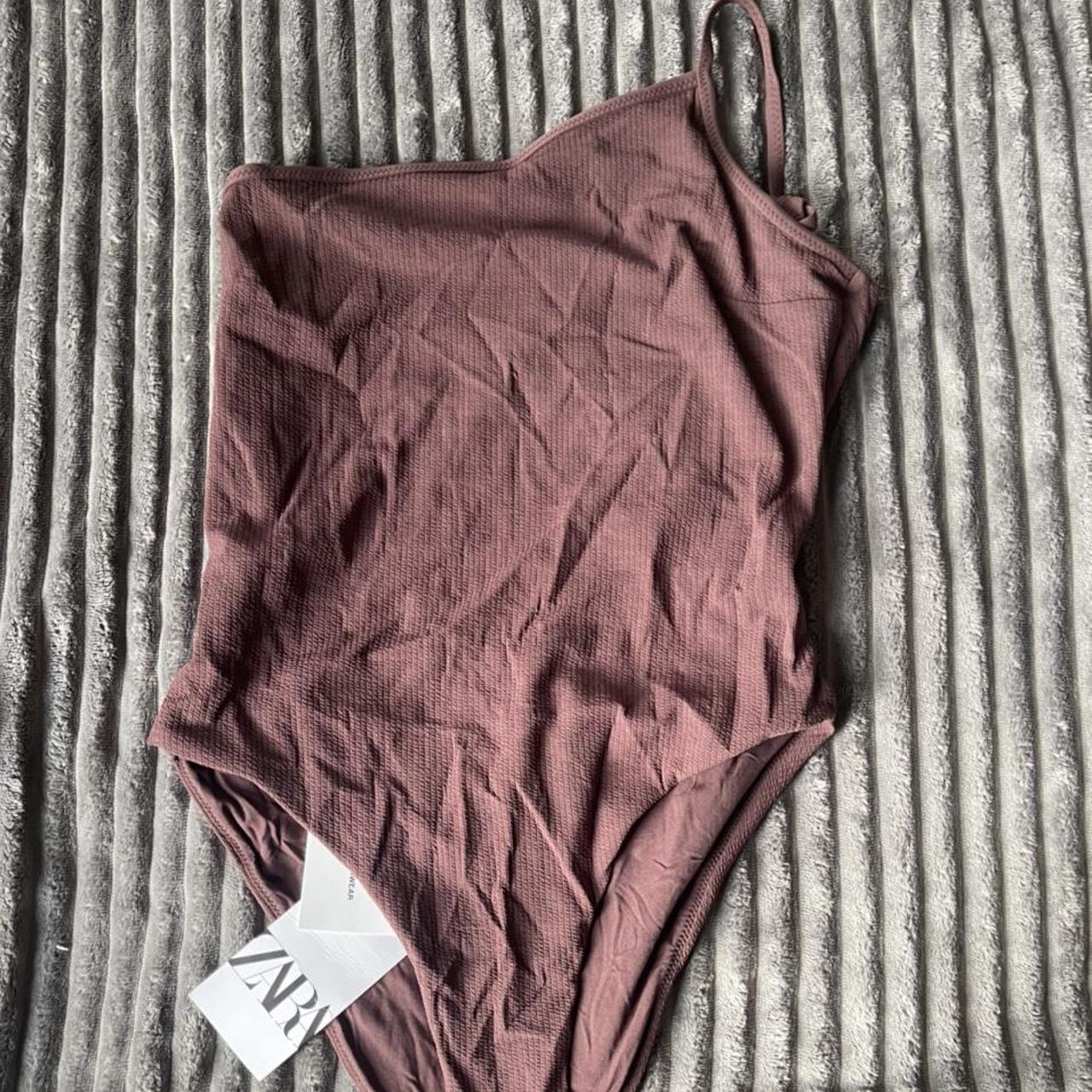 Zara one shoulder swim suit - XL (tags still on, no... - Depop