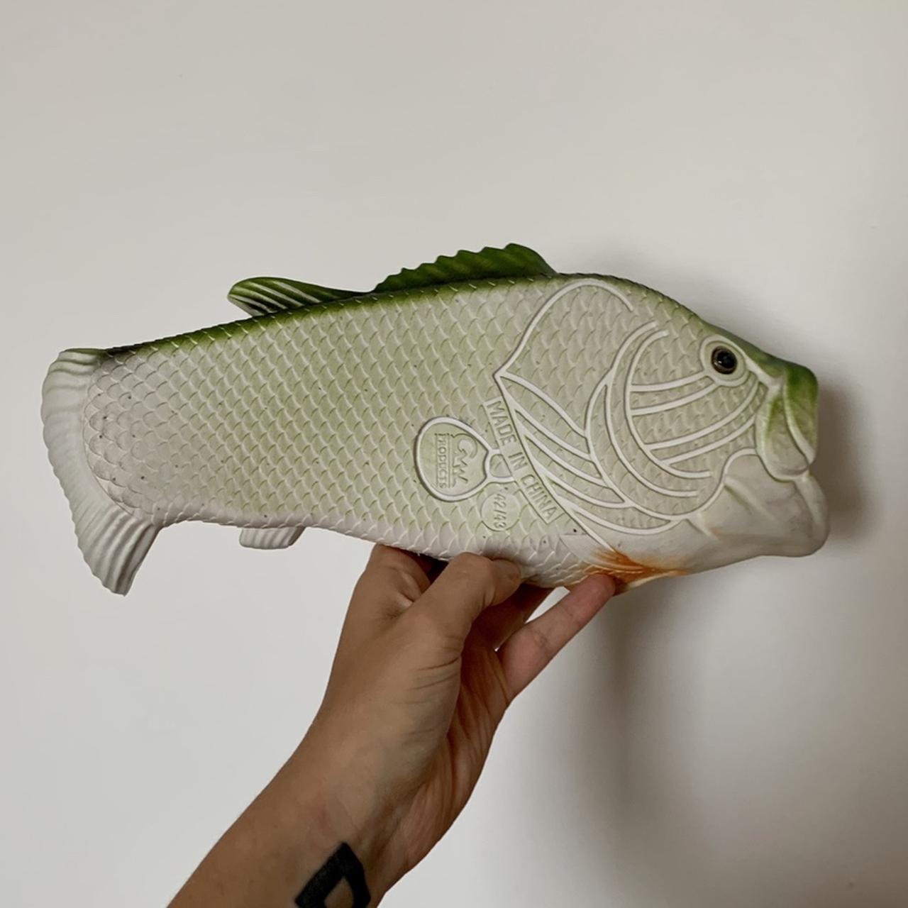 Funky fish slippers/slides - selling as I never... - Depop