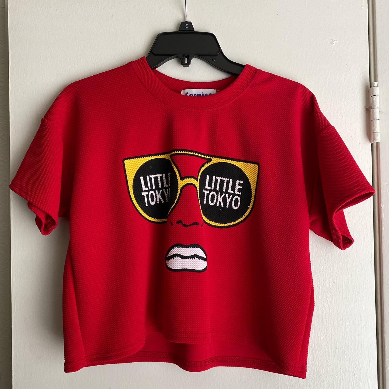 SHEIN Women's Red Crop-top | Depop