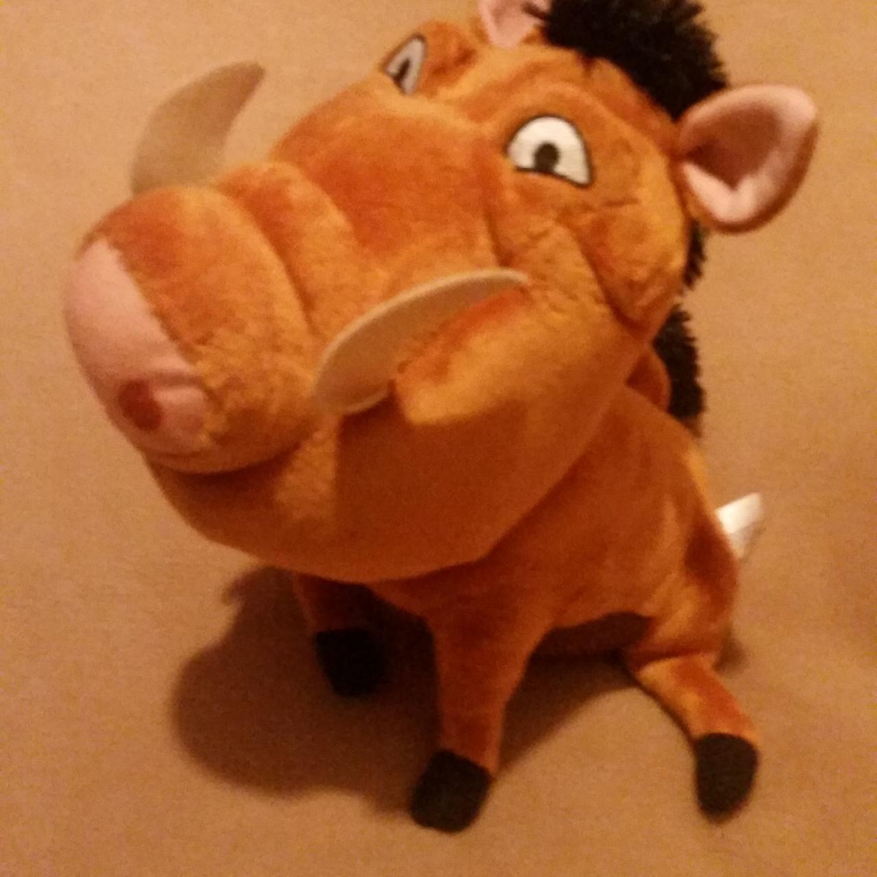 DISNEY PUMBA LION KING SOFT TOY PLUSH... - Depop