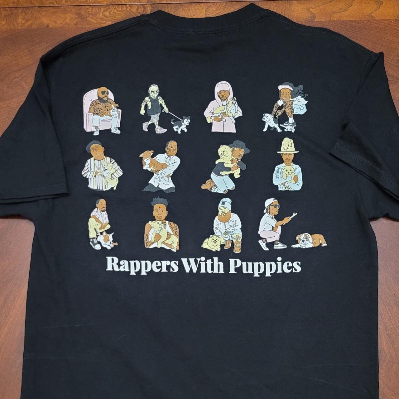 Dog Limited | Rappers with Puppies T-Shirt New W/O... - Depop