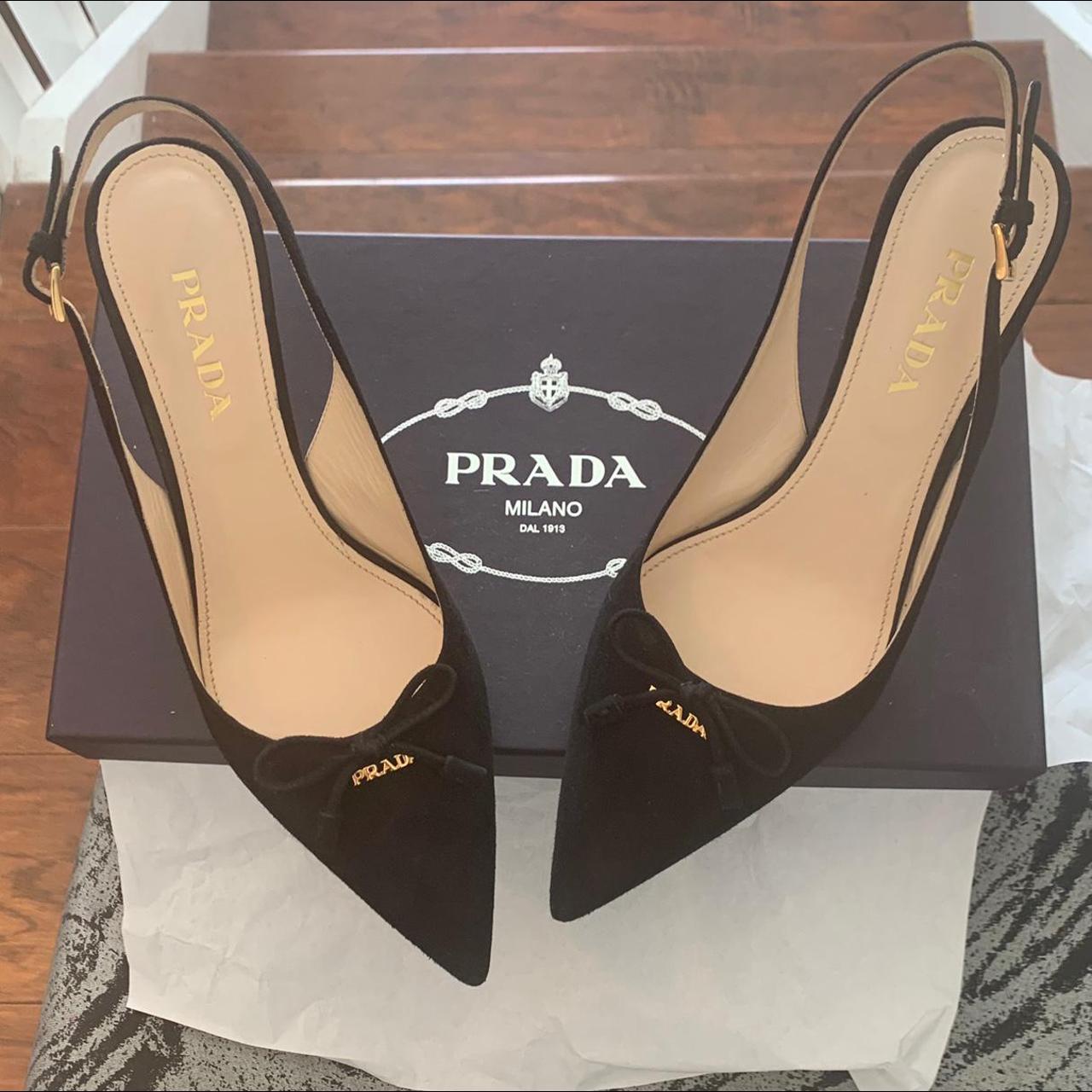 Prada Kitten heel masterpiece Classy elegant heels... - Depop