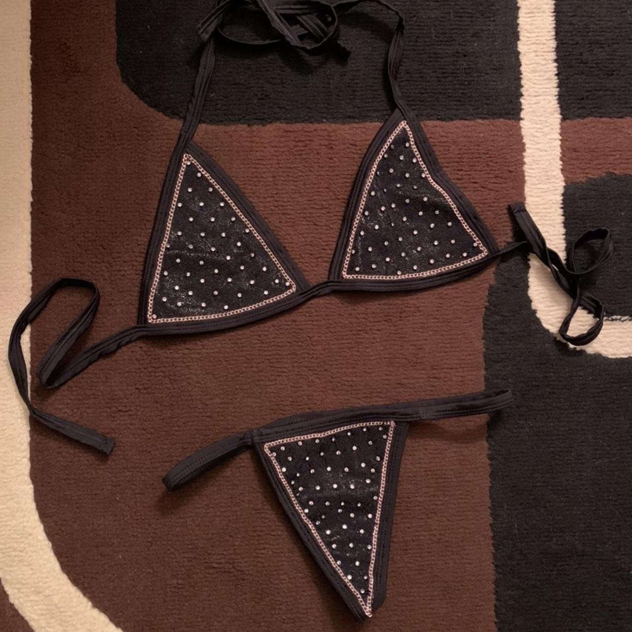 Forplay 🖤Black Hellbent Ho G String Set Brand New... - Depop