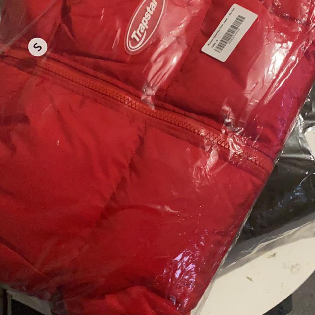 Women’s Trapstar Red Hyperdrive Puffer Jacket In... - Depop