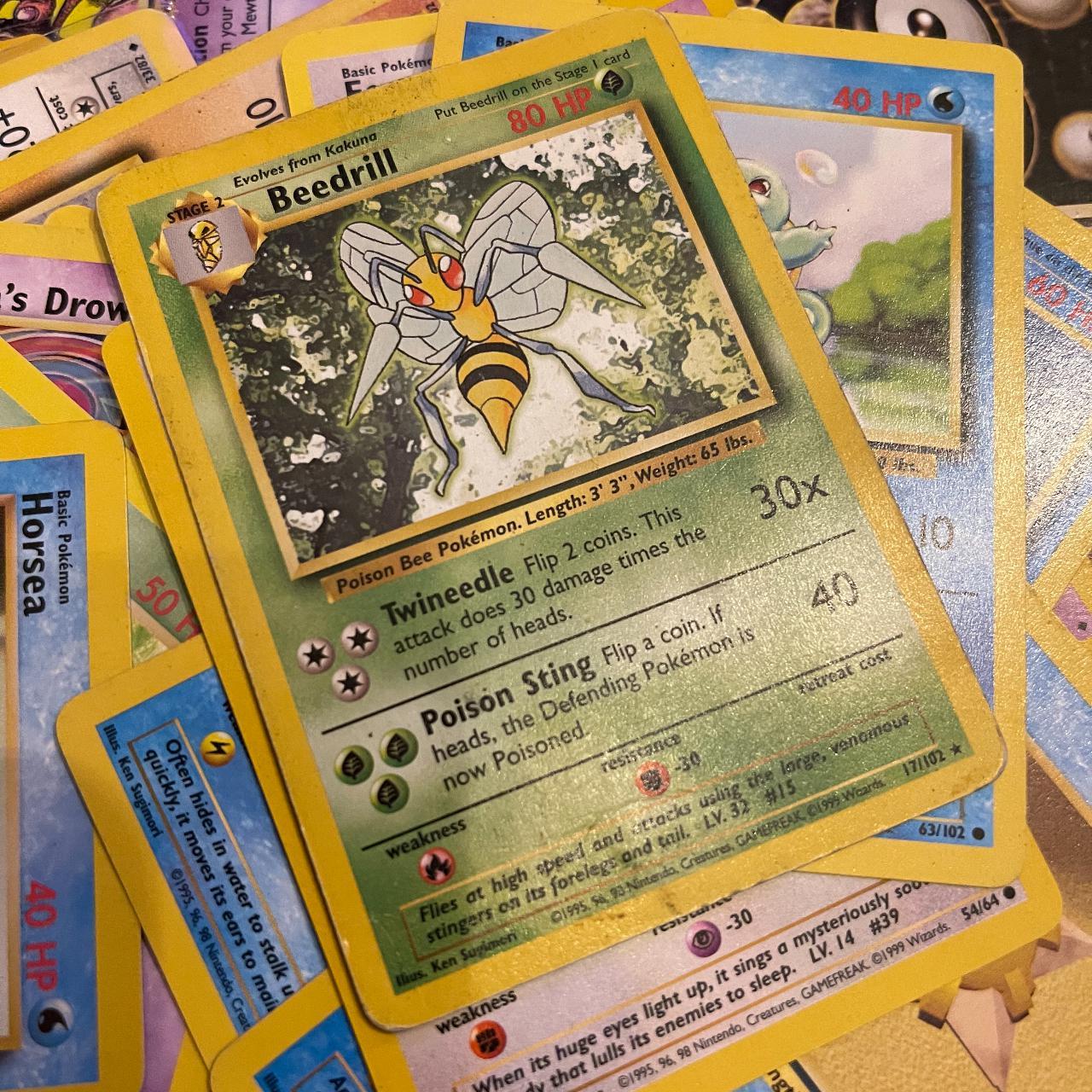 Beedrill 17/102 Base Set Pokemon Card - Depop