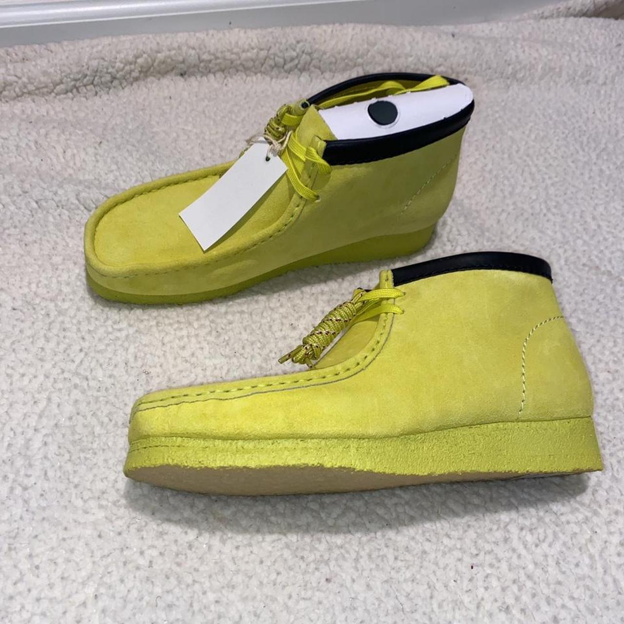 Brand New Clarks Original wallabee boot lime men... - Depop