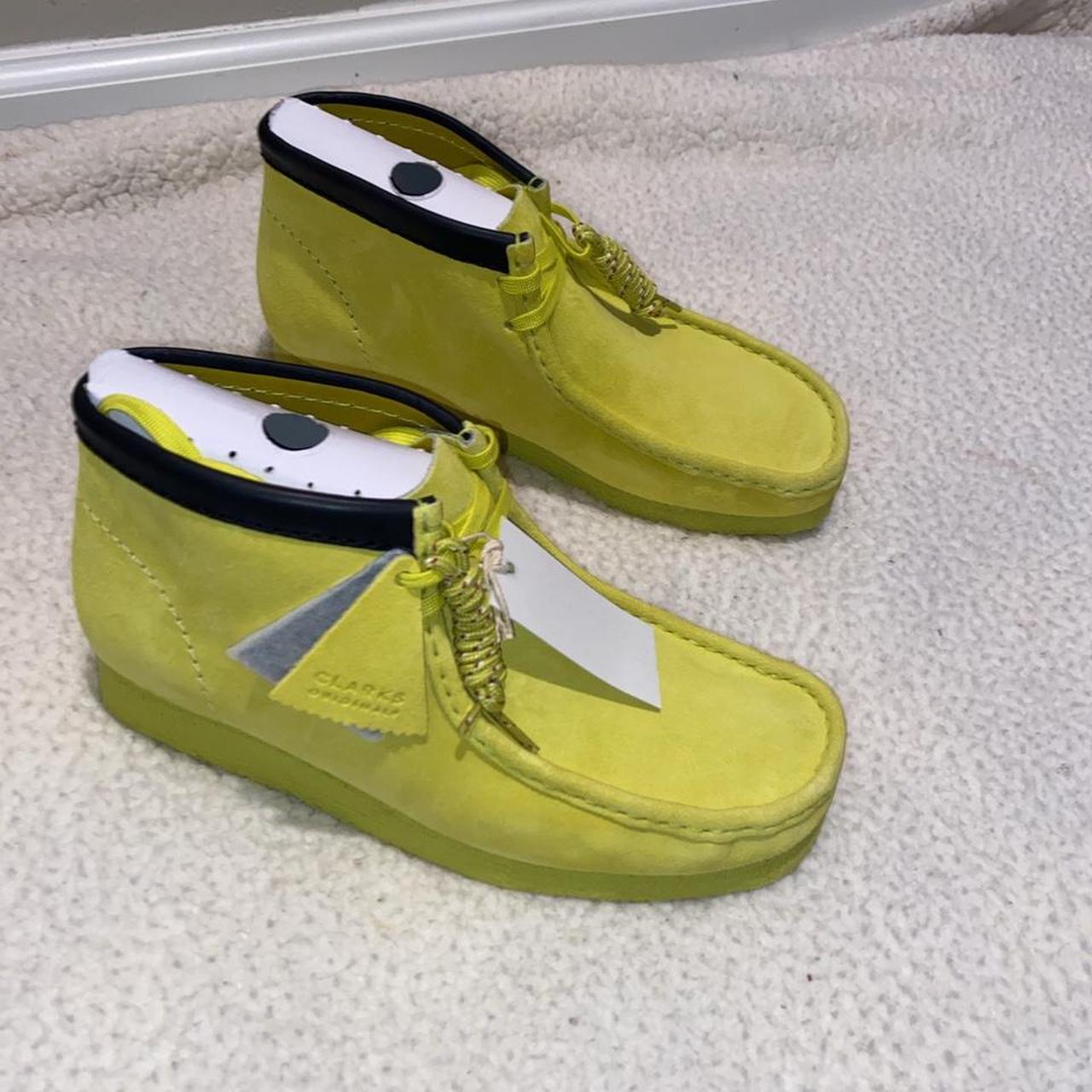 Brand New Clarks Original wallabee boot lime men... - Depop