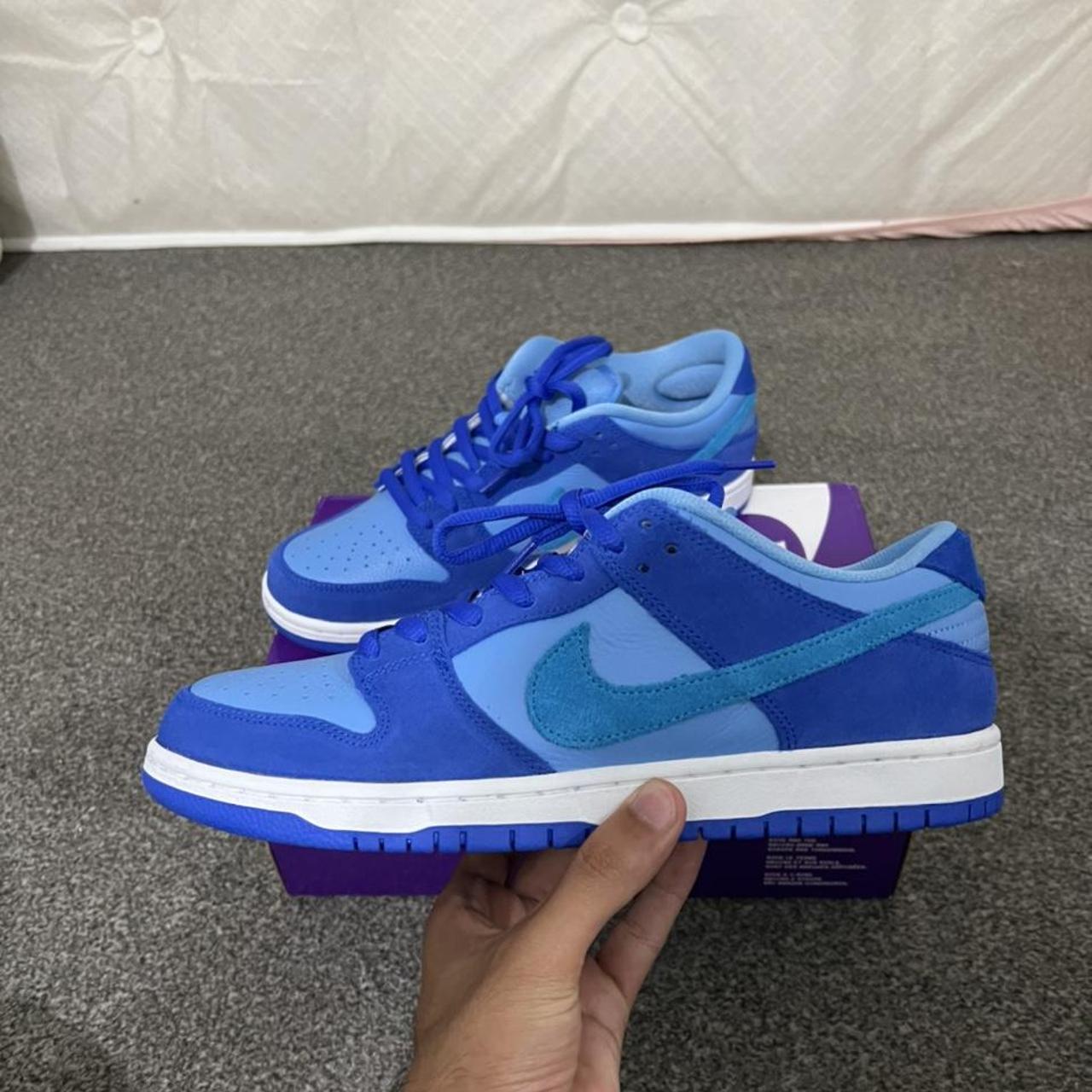 Nike SB Dunk Low- Blue raspberry -UK 10 - VNDS just... - Depop