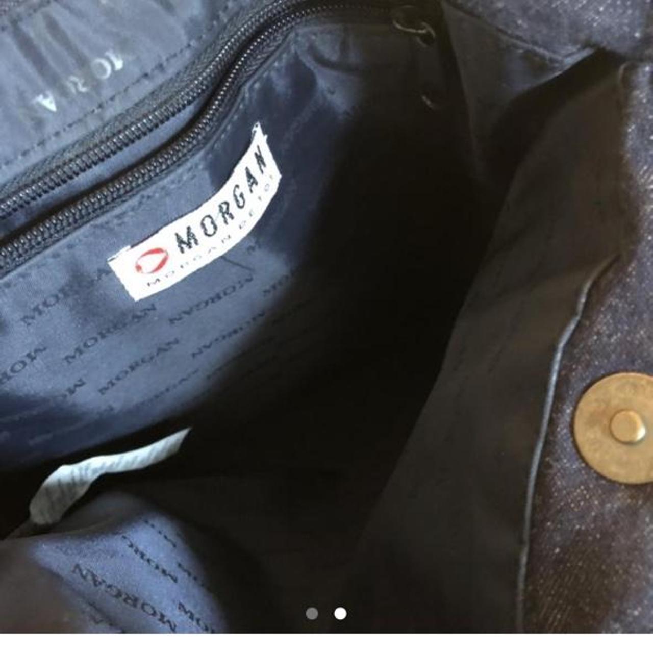 Morgan De Toi Women's Navy and Black Bag | Depop