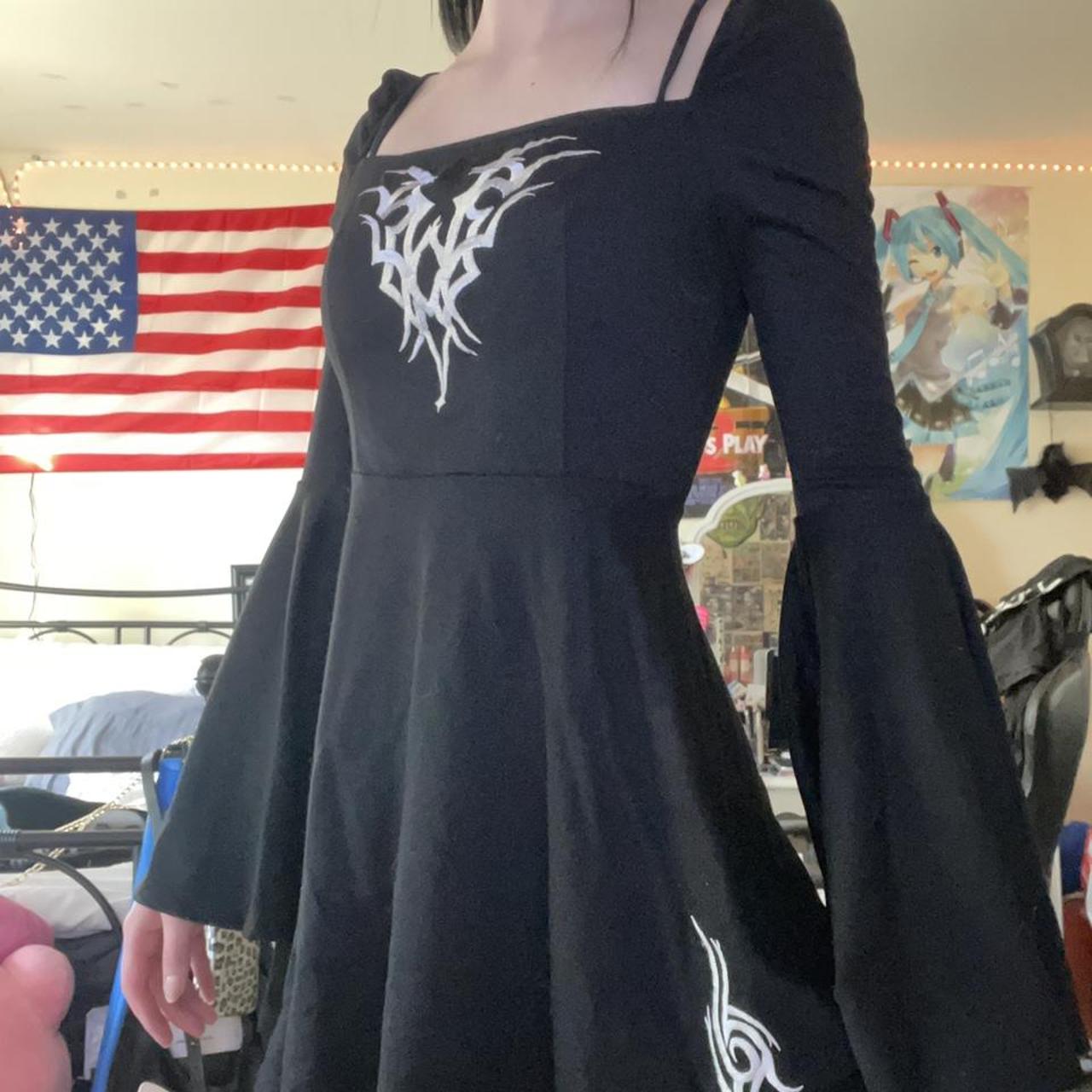 super cute dolls kill gothic dress very flow size... - Depop