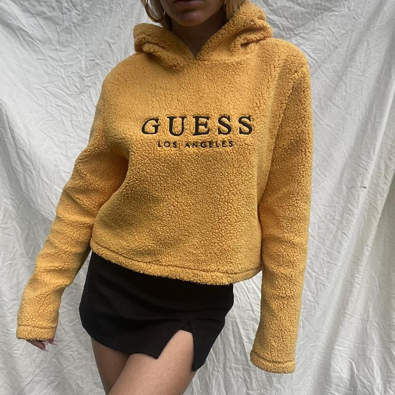 Guess Women's Yellow Jacket | Depop