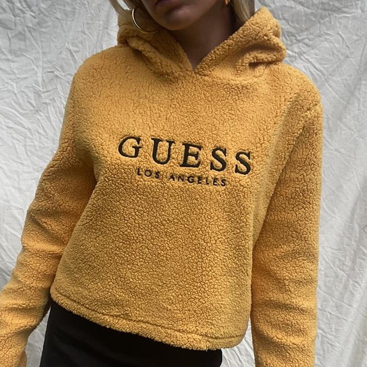 Guess Women's Yellow Jacket | Depop