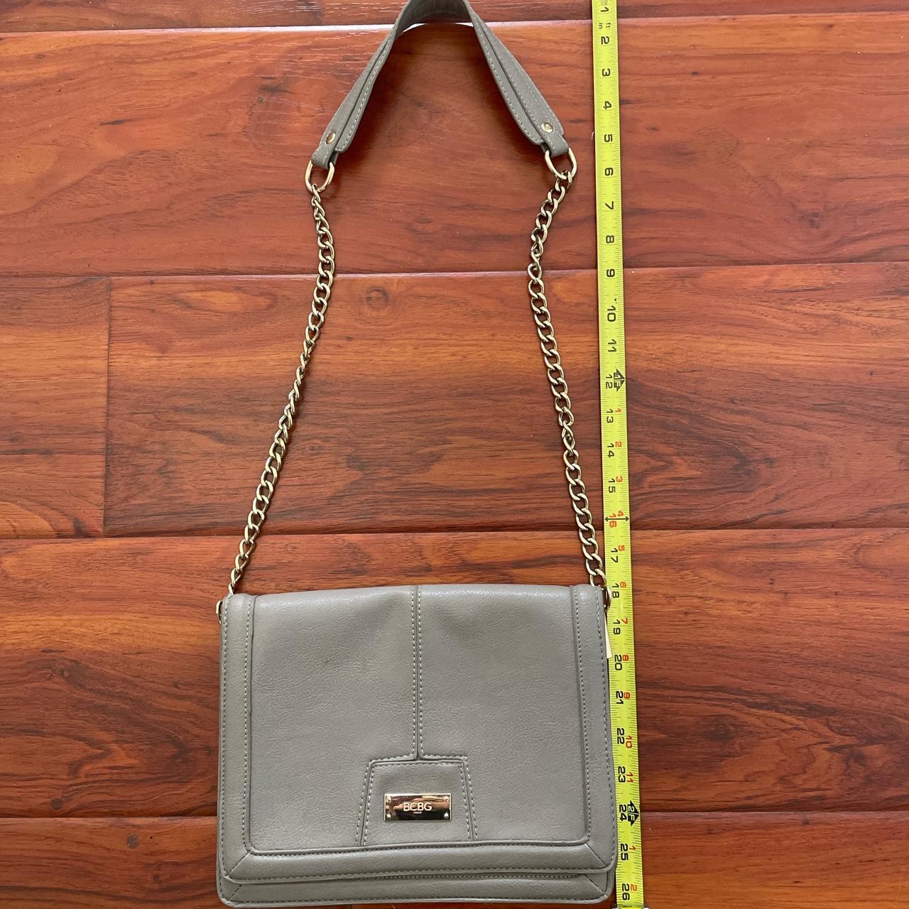 Beautiful Grey, BCGB shoulder strap bag with gold... - Depop