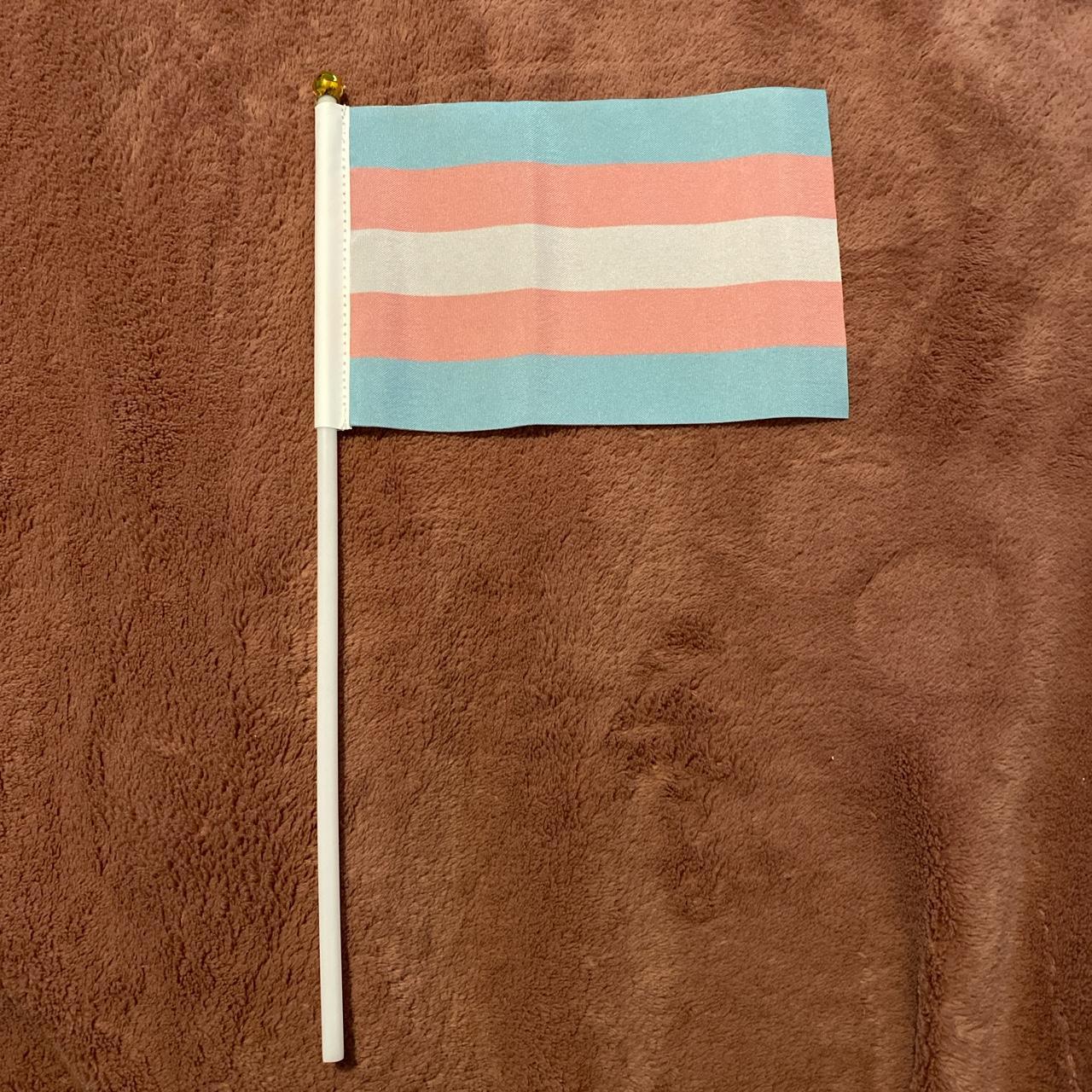 I am selling these mini trans flags. Still brand... - Depop