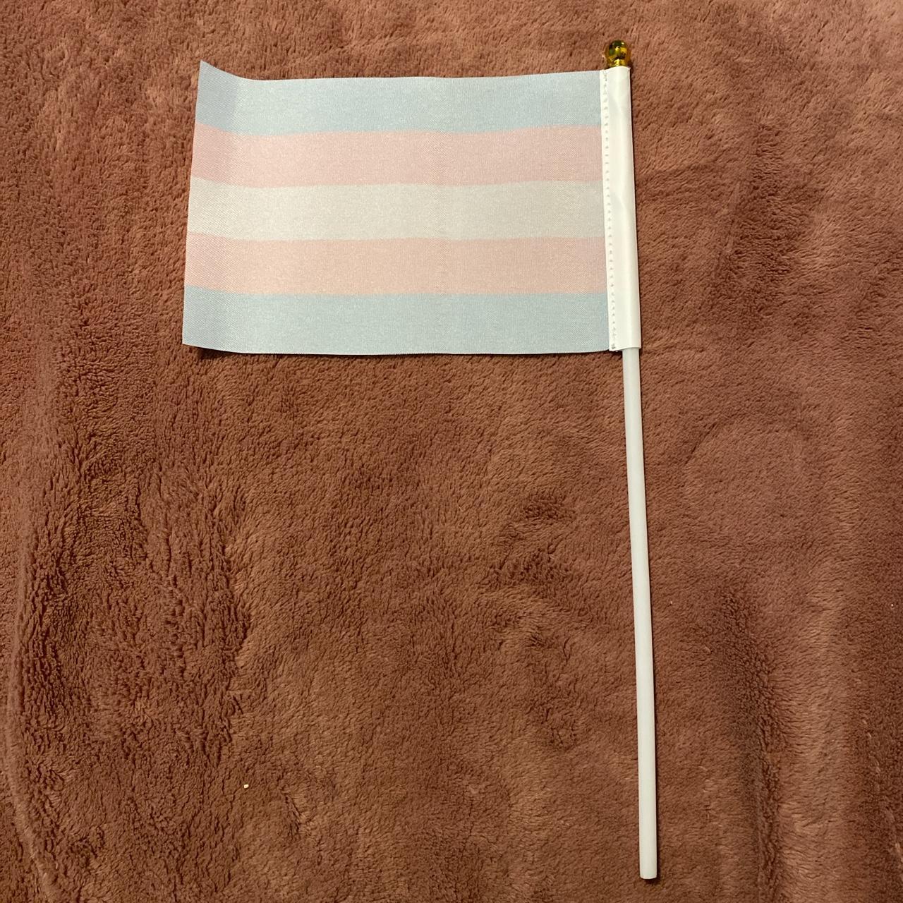 I am selling these mini trans flags. Still brand... - Depop