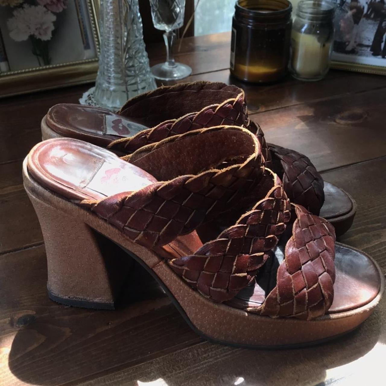 Adorable 70’s platforms by 2 Lips brand. Chunky... - Depop