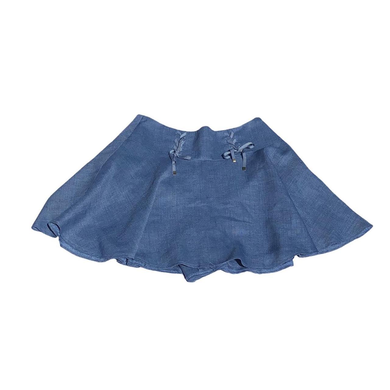 Japanese brand cherite by prime pattern preppy blue... - Depop