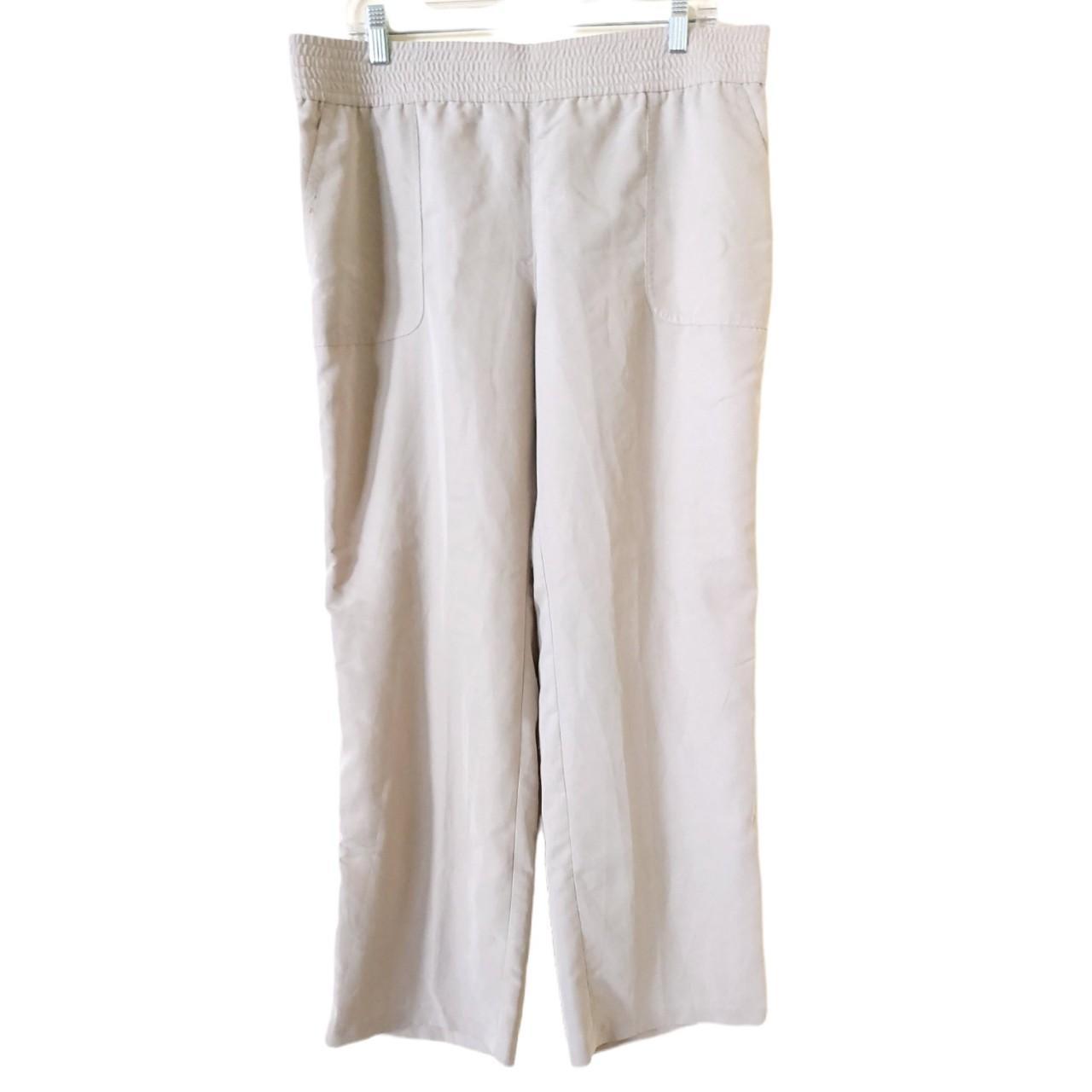 Chico's Beige Modal Blend Casual Wide Leg Cozy... - Depop