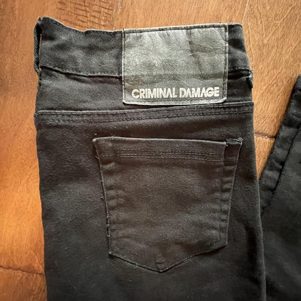 Criminal Damage brand - Black skinny stretch jeans /... - Depop