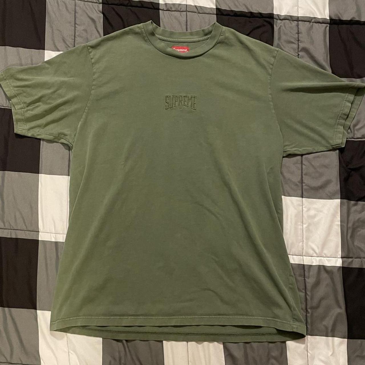 Supreme Men's Green T-shirt | Depop