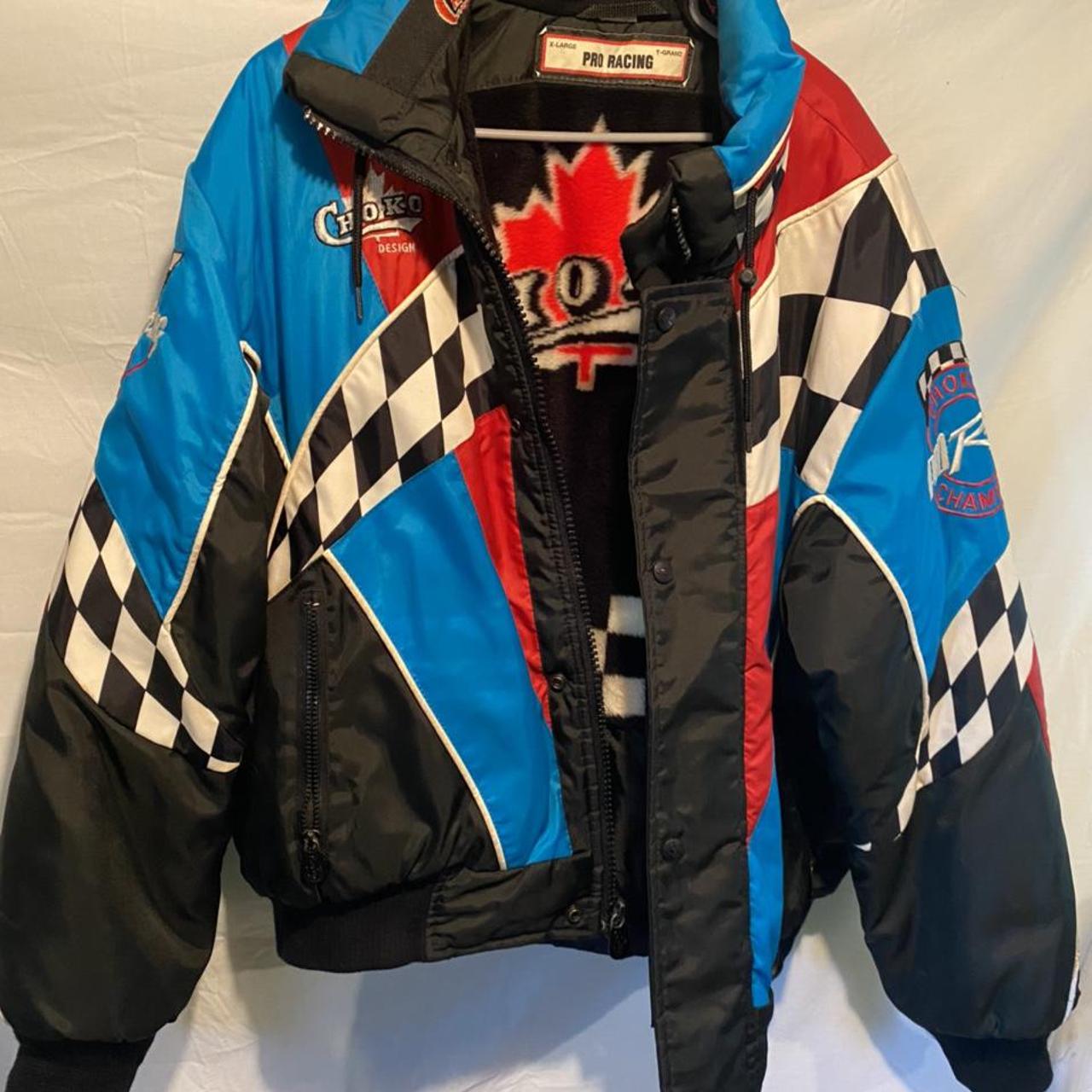 80s/90s Vintage Choko Pro Snowmobile Racing Jacket... - Depop