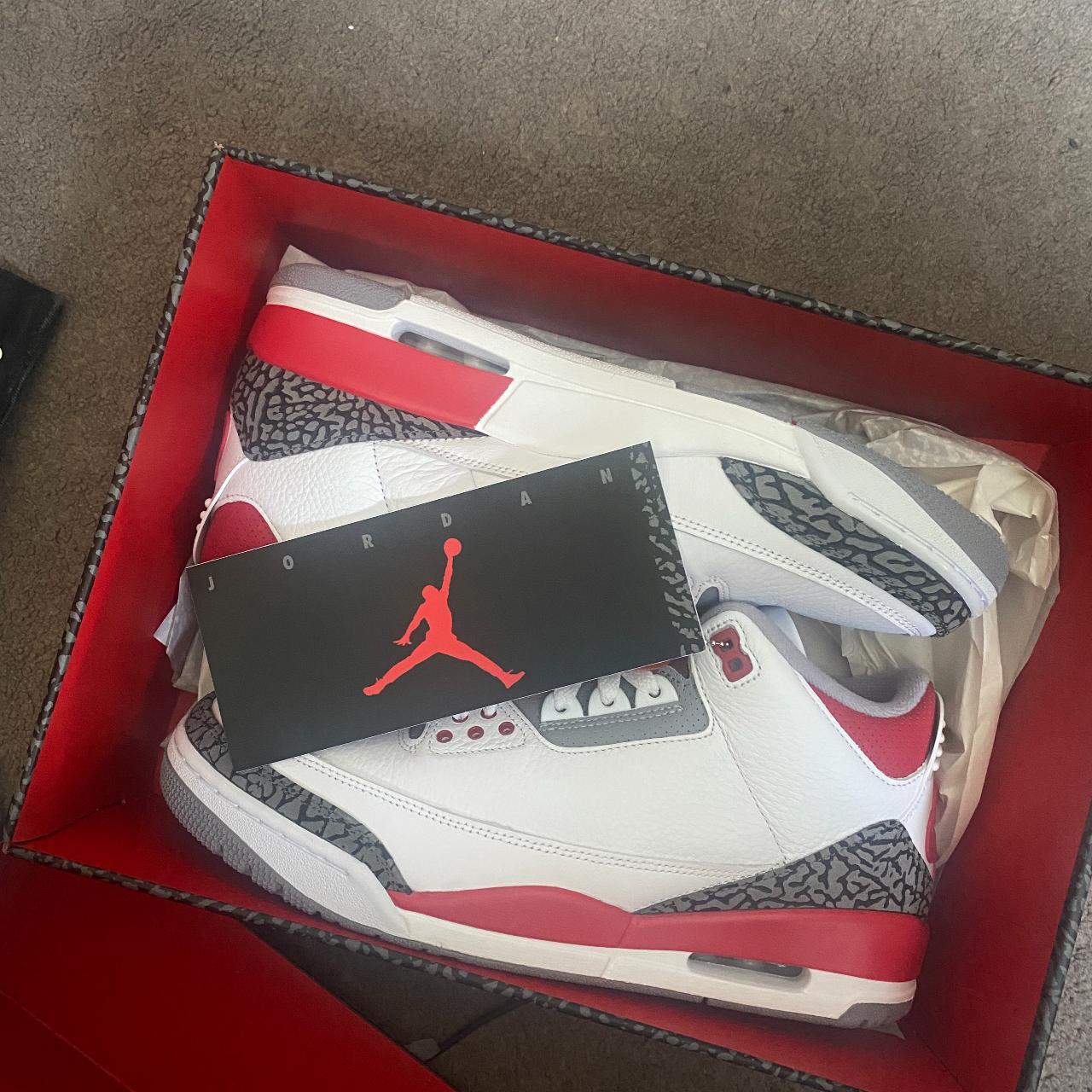 jordan 3 fire red size 10 available please message... - Depop