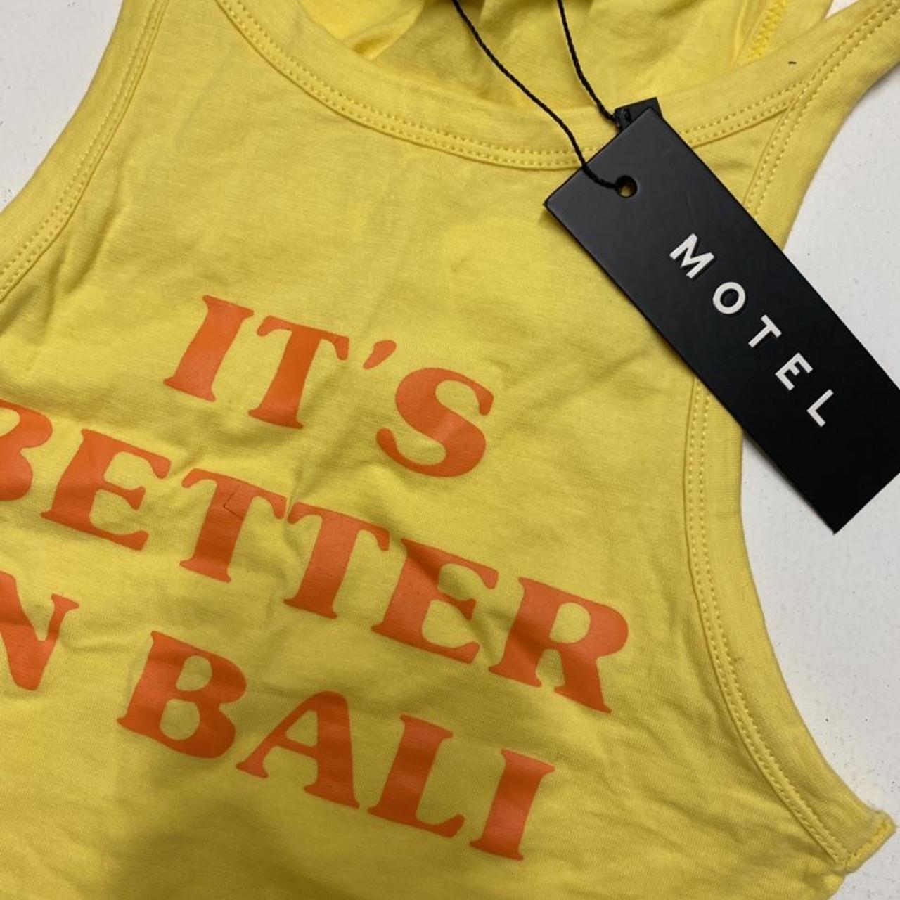 Motel Rocks Carter top in yellow with its better in... - Depop