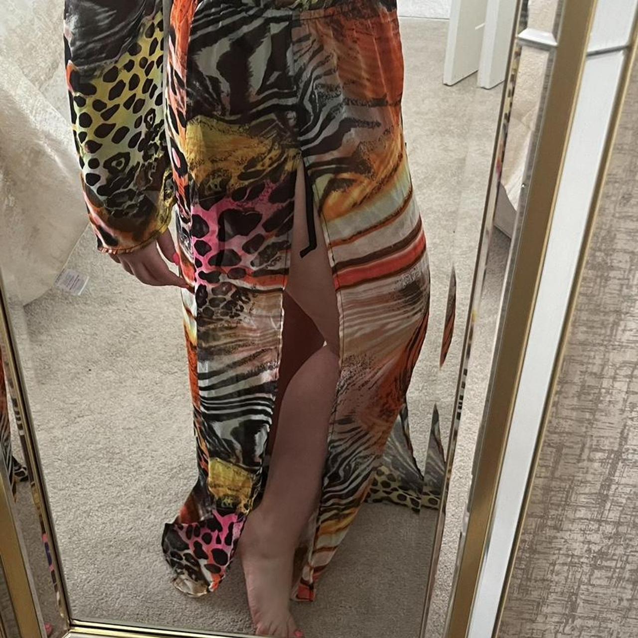 Missguided beach co ord. long sleeve crop tie top... - Depop