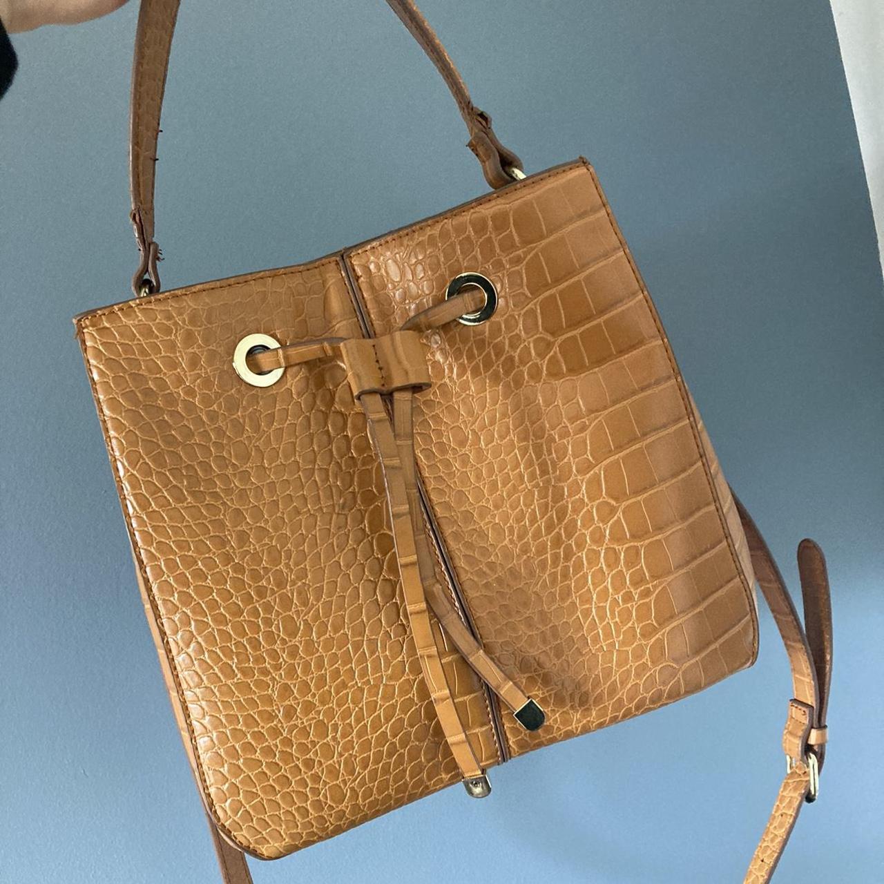 Zara Women's Tan and Brown Bag | Depop