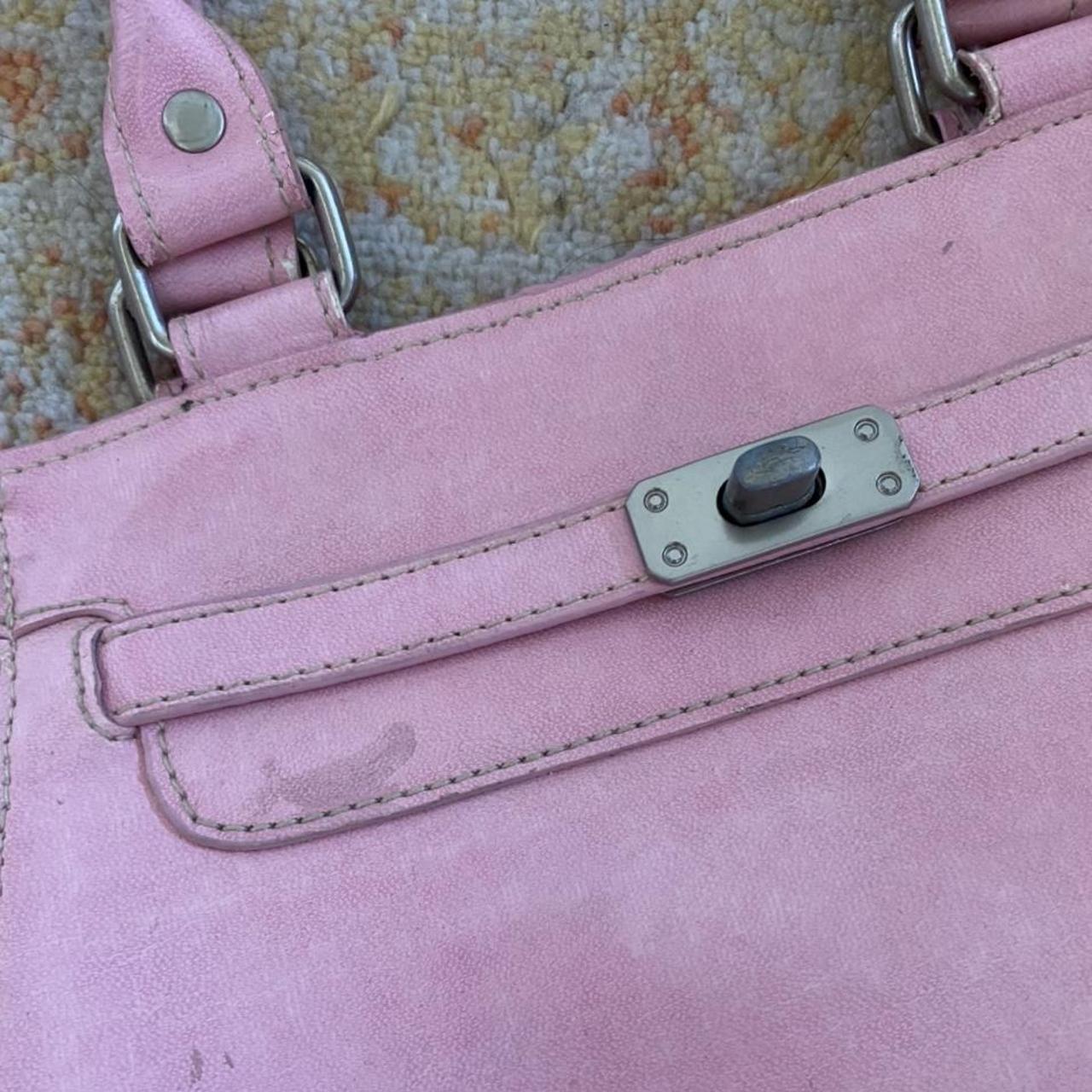 vintage kelly hermes look alike mini bag , wear and... - Depop