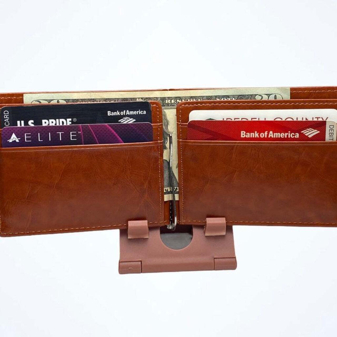 Men’s Money Clip Coin Pocket Card Slots Metal Clamp... - Depop