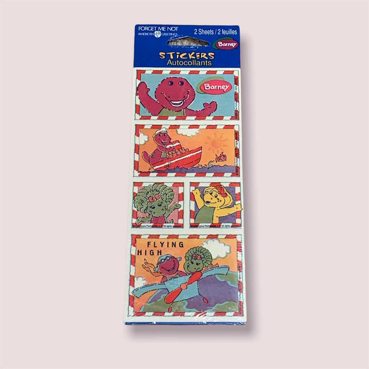 Vintage Barney & Friends Stickers Sealed... - Depop