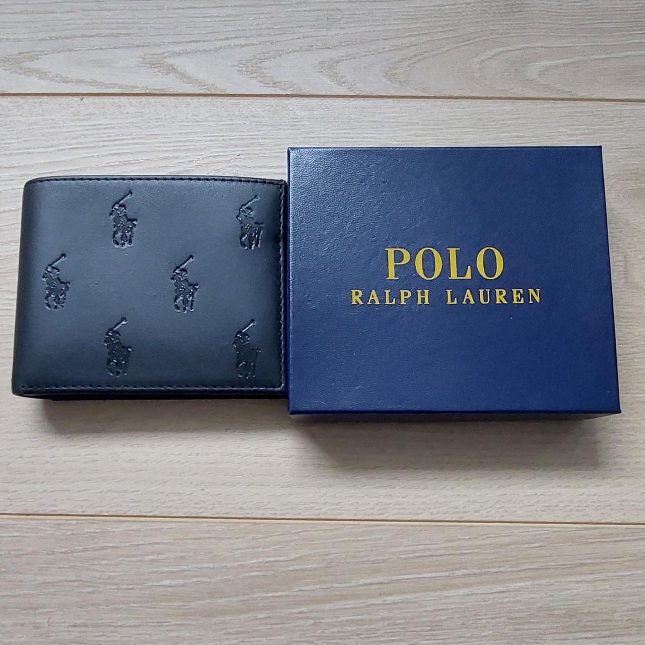 New Men's Polo Ralph Lauren Black Leather Wallet... - Depop