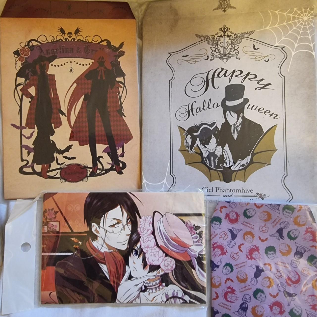 Black butler/Kuroshitsuji writing set. Different... - Depop