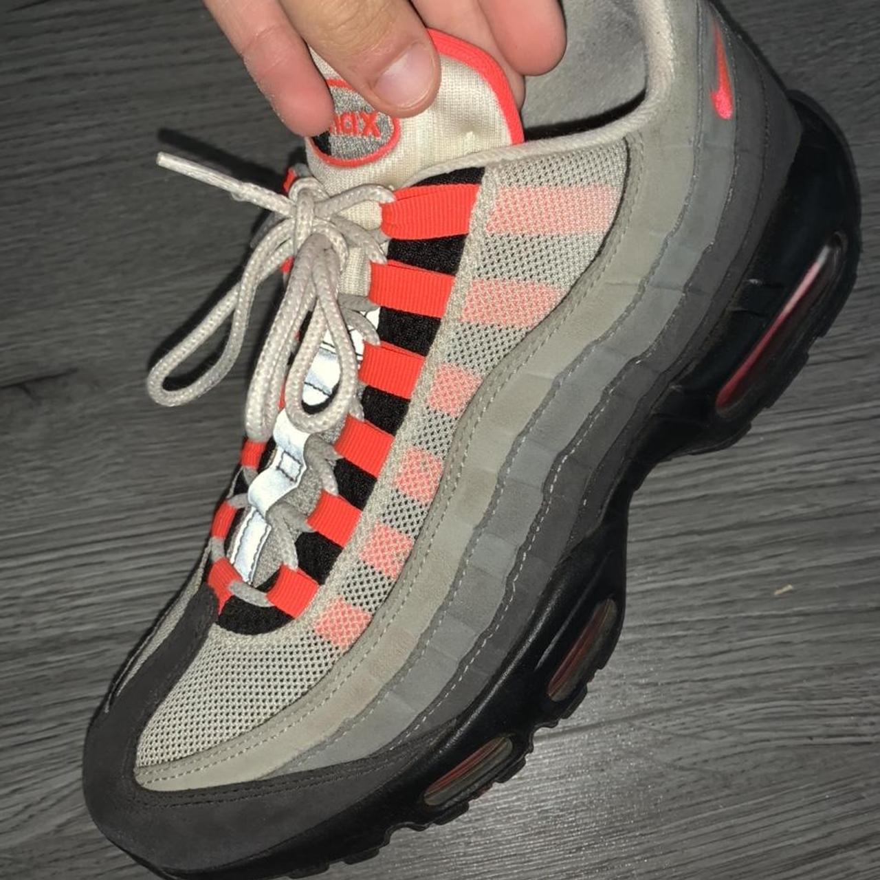 Airmax 95 Solar Reds 2018 Excellent... - Depop