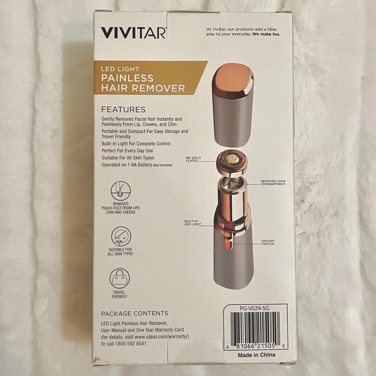 painless hair remover 🙆‍♀️ vivitar limited edition... - Depop