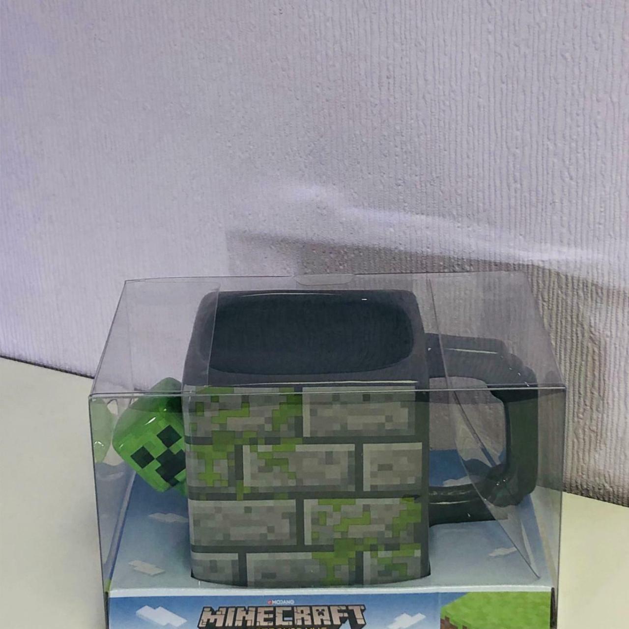 Minecraft 3D Ceramic Mug - Grey Block Creeper -... - Depop
