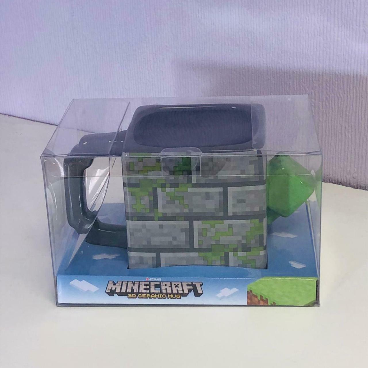 Minecraft 3D Ceramic Mug - Grey Block Creeper -... - Depop
