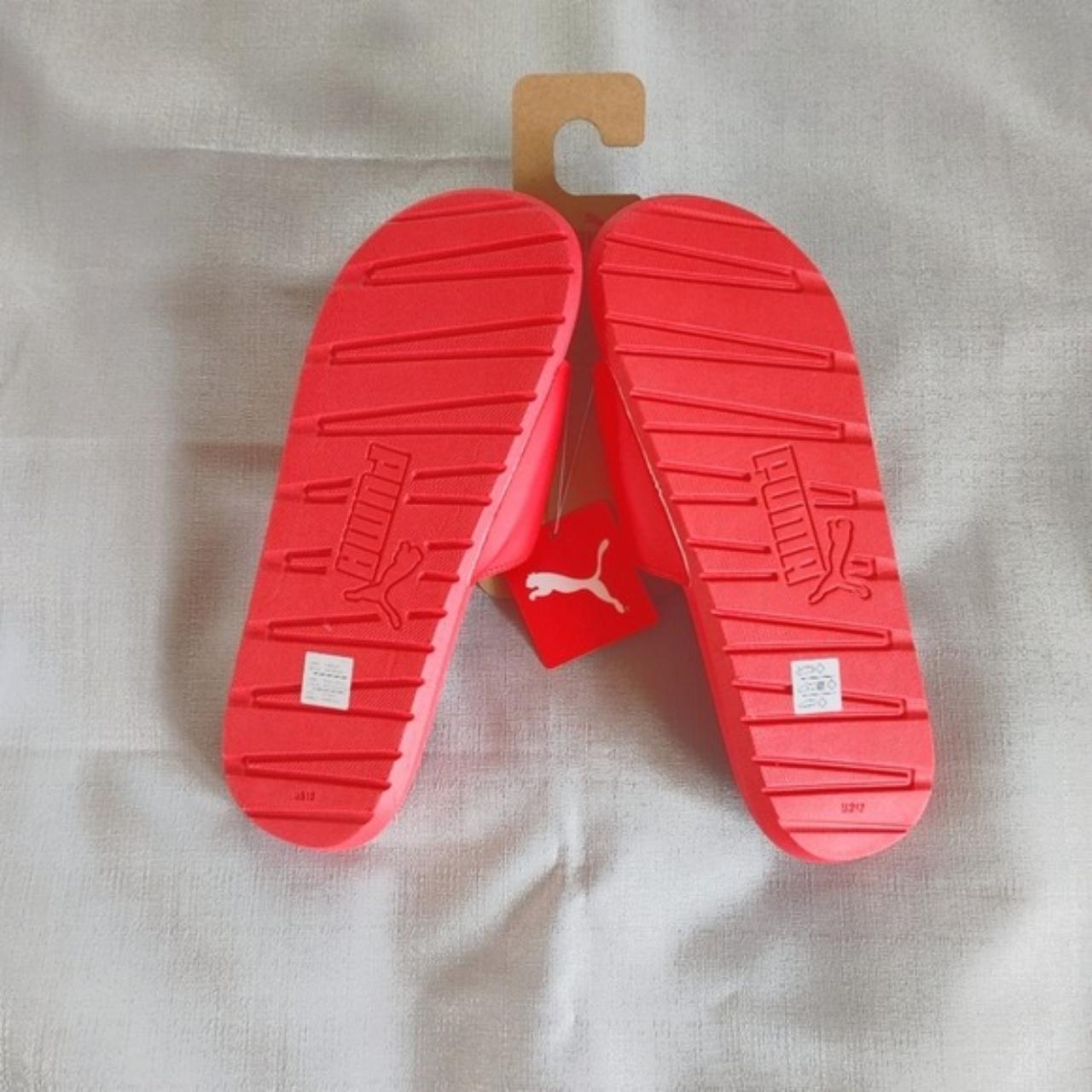 Puma Men's Red Slides | Depop