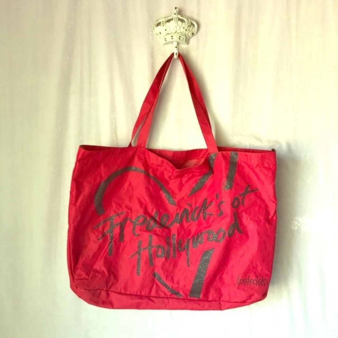 Fredericks of Hollywood Red large tote with... - Depop