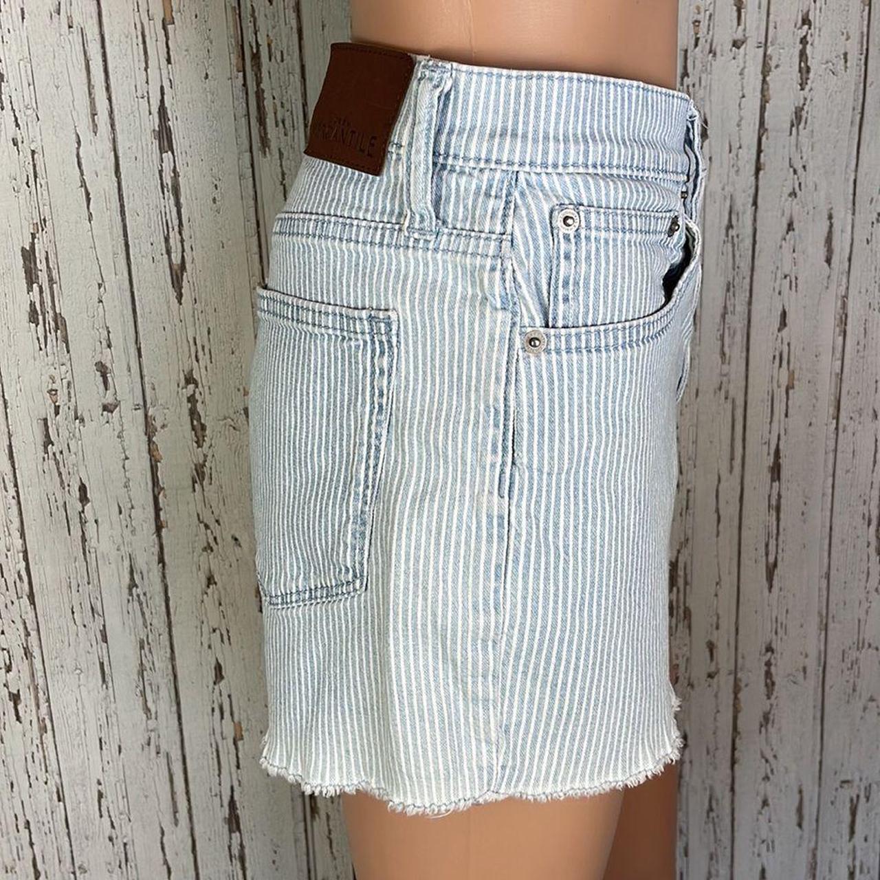 J Crew Womens Blue And White Shorts Depop