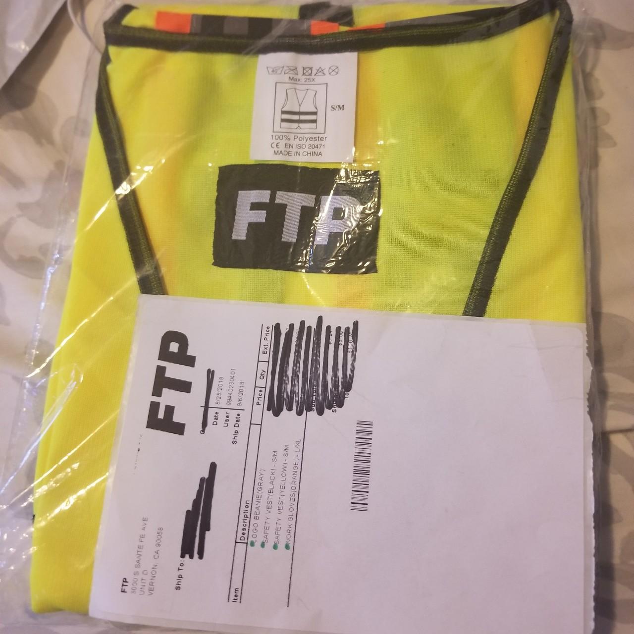 Never even tried on, FTP safety vest yellow S/M - Depop