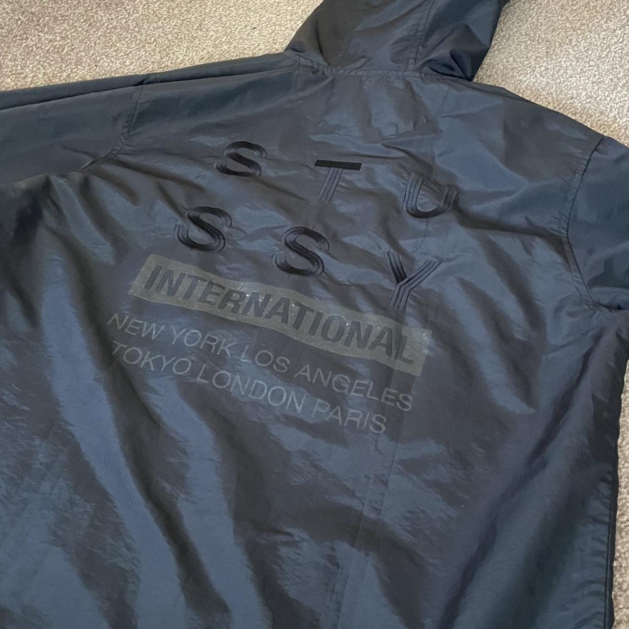 Stussy Raincoat Embroidered logo on front chest and... - Depop