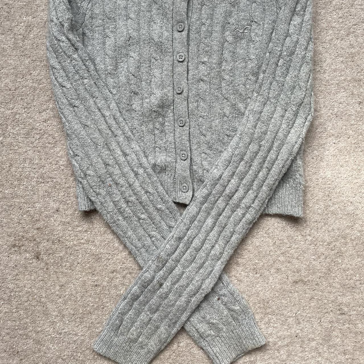 downtown girl knitted button up jumper in xxs. quite... - Depop