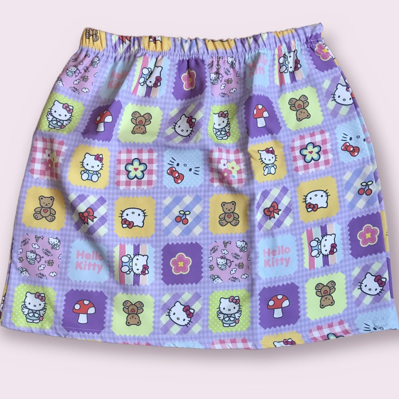Hello Kitty Patchwork Skirt. NGOrder Hello Kitty... - Depop