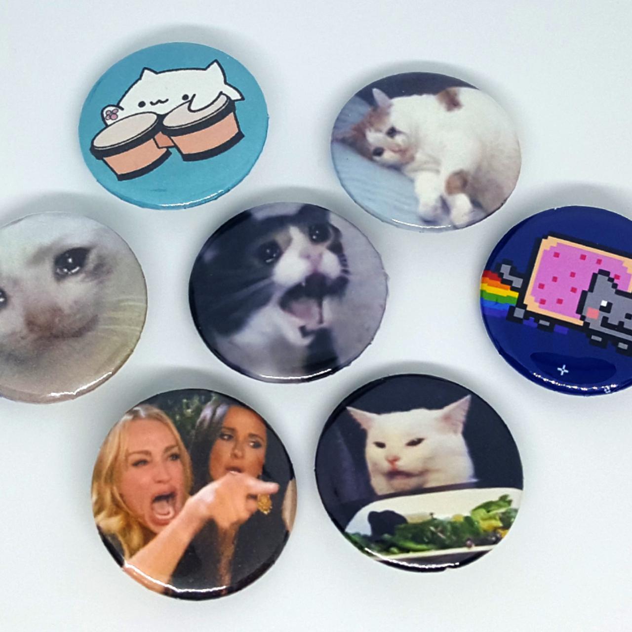 ***PICK ANY 2 BUTTONS!*** Internet Cat Meme Pinback... - Depop