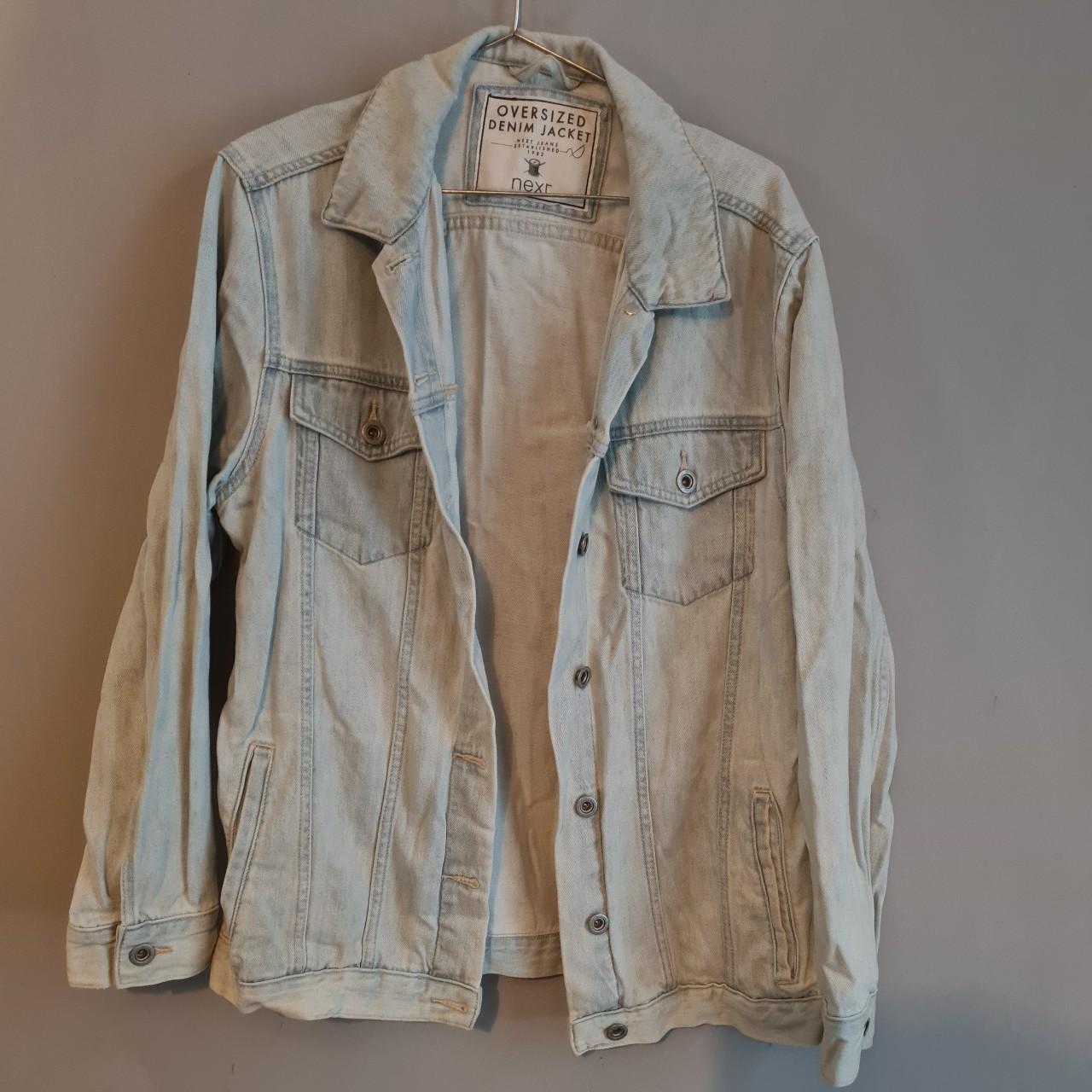 Light blue denim oversized jacket - Next -... - Depop