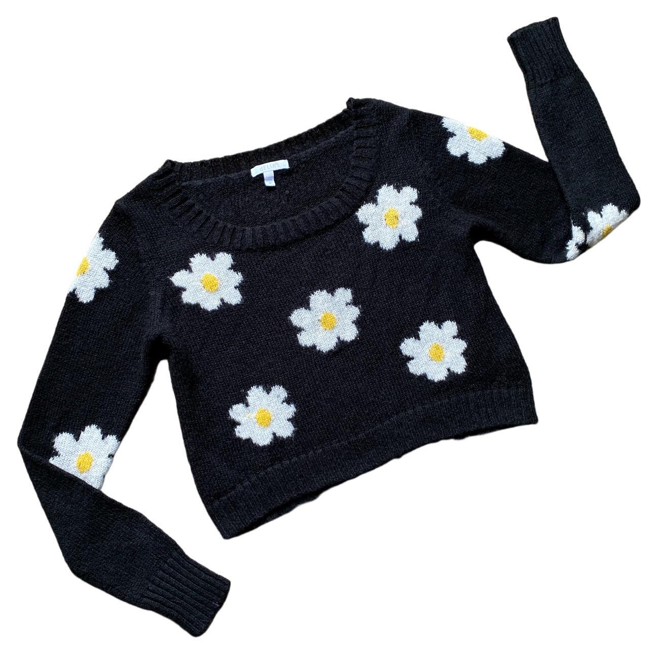 Delia’s Daisy Sweater. Labeled size medium. Pit to... - Depop