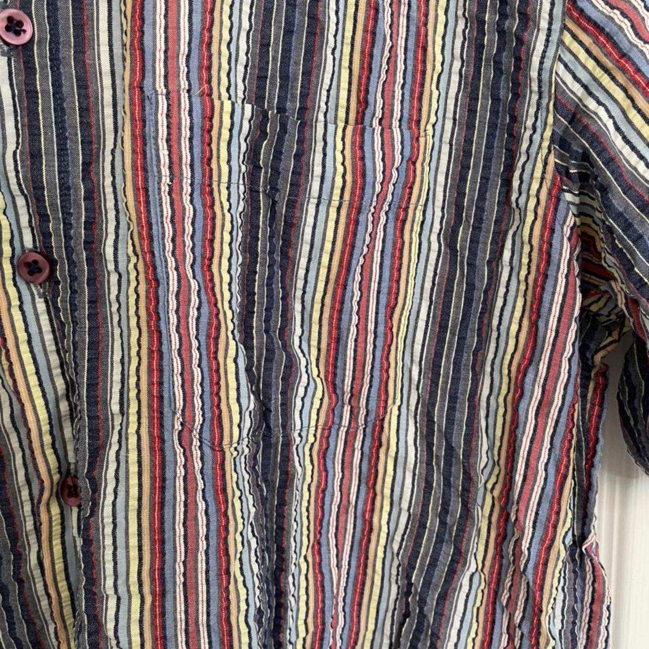 Vintage button up shirt. Funky material so great to... - Depop