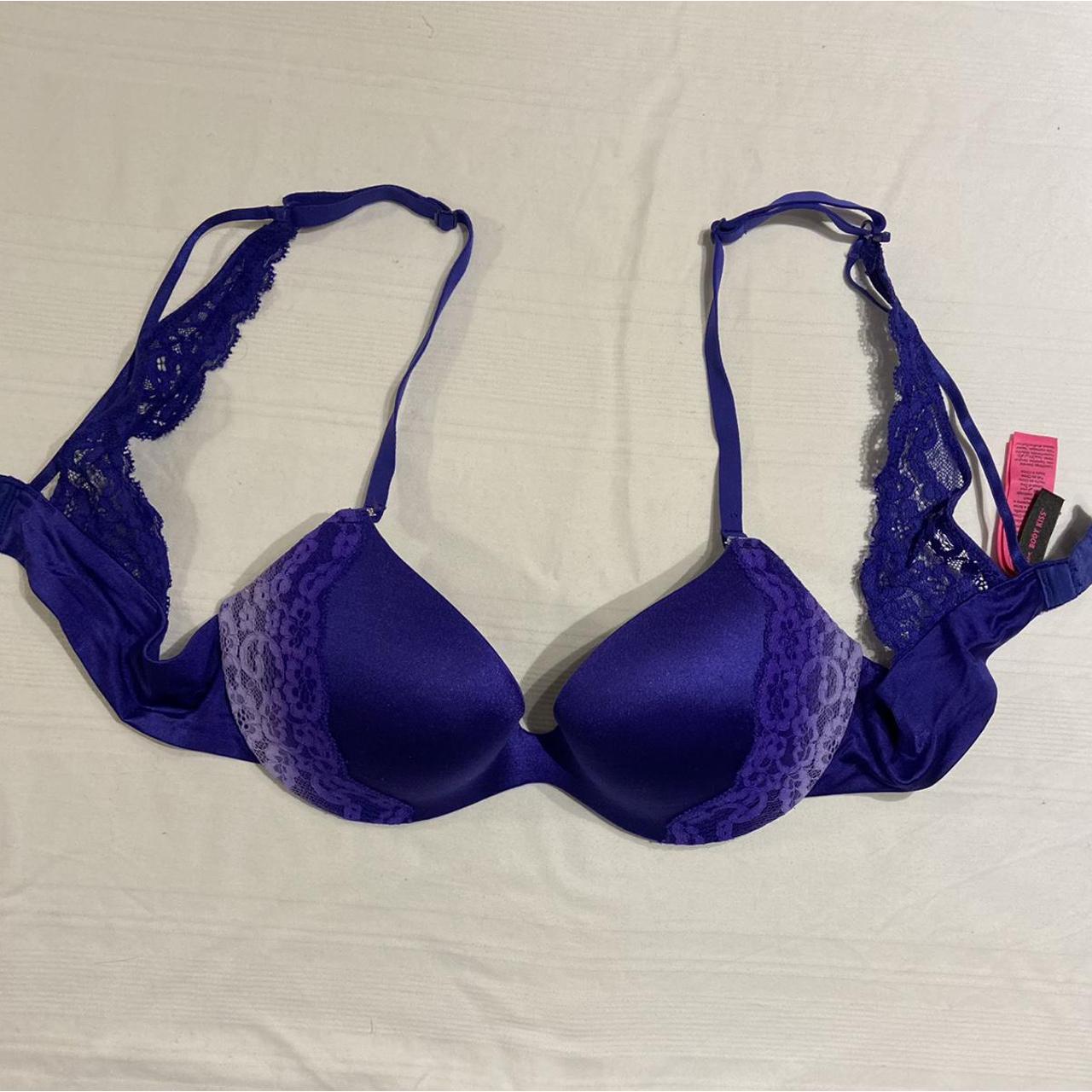 La senza body kiss purple bra. Gorgeous purple satin... - Depop